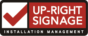 Up-Right Signage } Portfolio